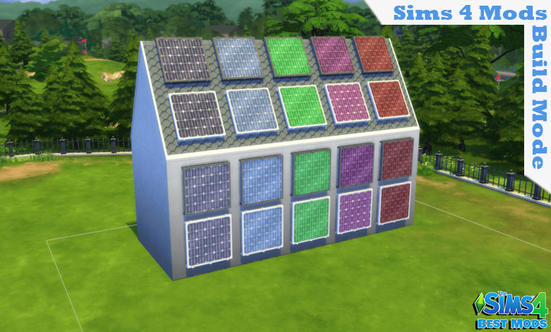 Sims 4 Eco Lifestyle Wall Solar Panel ADD ON - Best Sims Mods