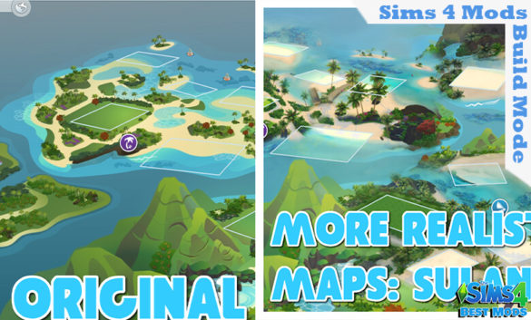 Sims 4 Sulani Realistic Map Override - Best Sims Mods