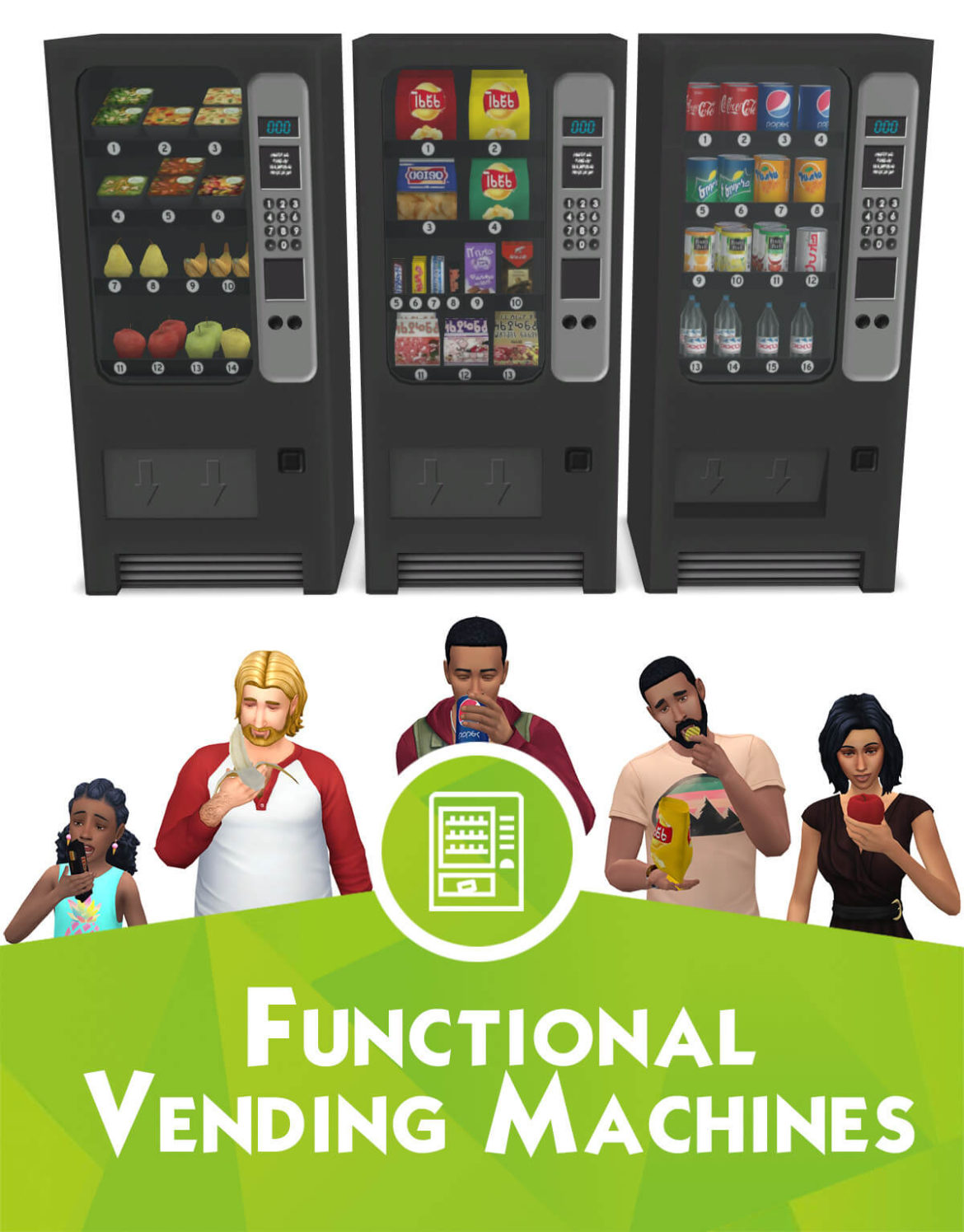 Sims 4 Functional vending machines - Best Sims Mods