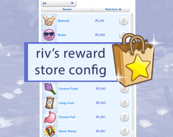 Sims 4 riv's reward store config - Best Sims Mods