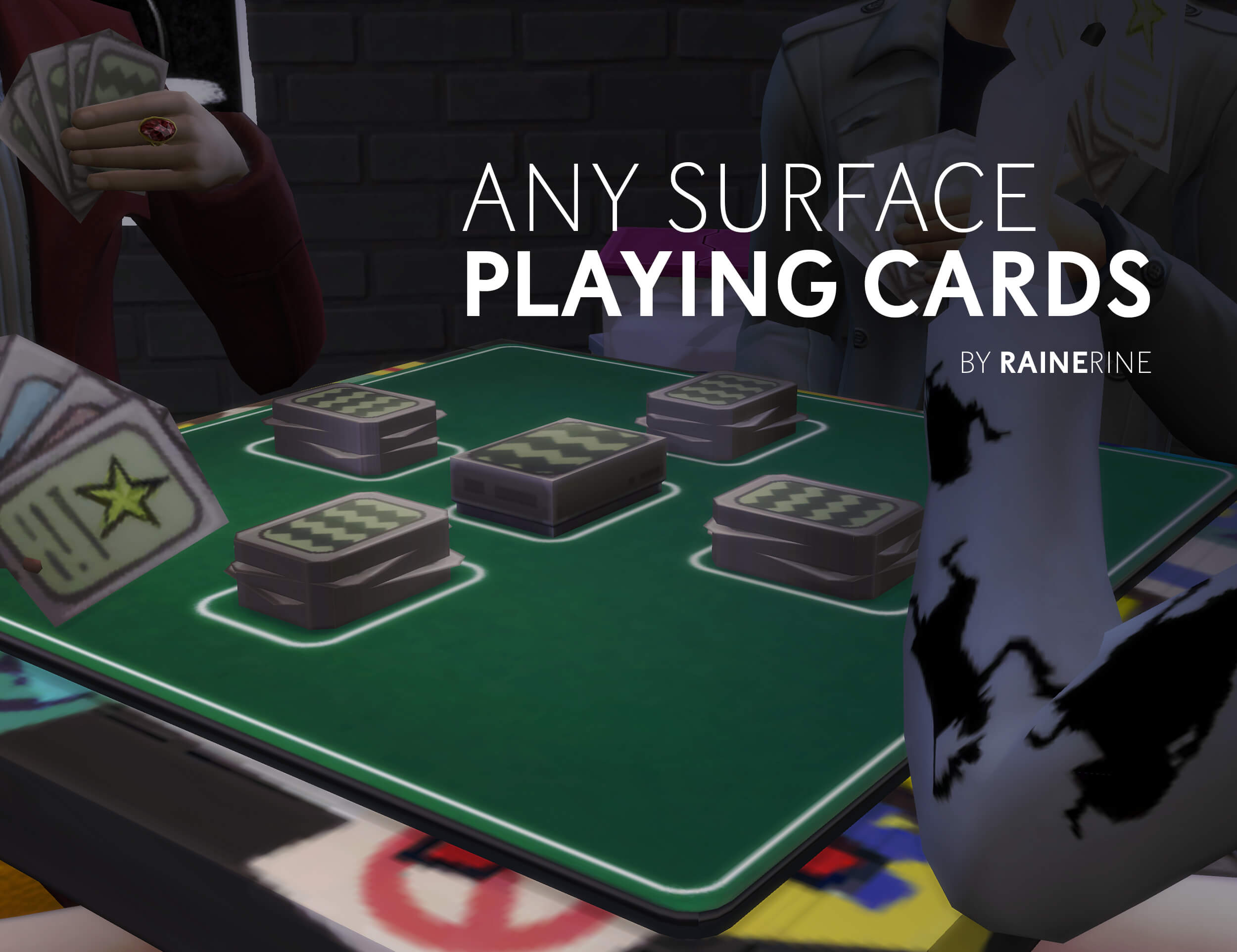 Sims 4 Any Surface Playing Cards Best Sims Mods