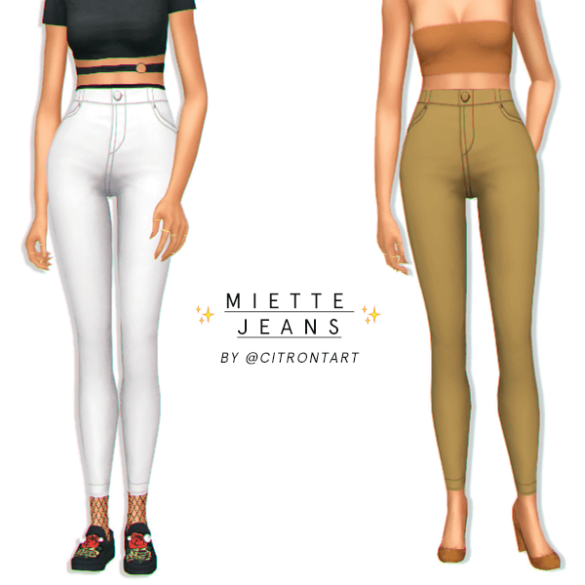 Sims 4 miette jeans - Best Sims Mods
