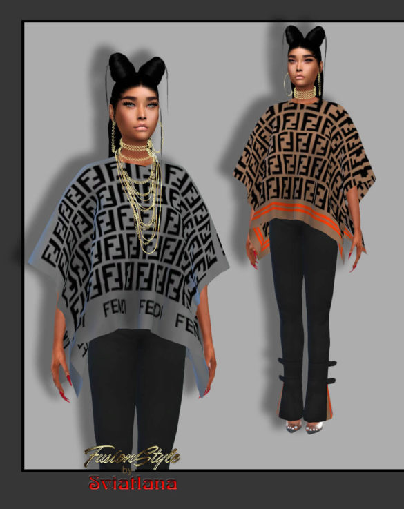 Accessory poncho yellow download cc - Best Sims Mods