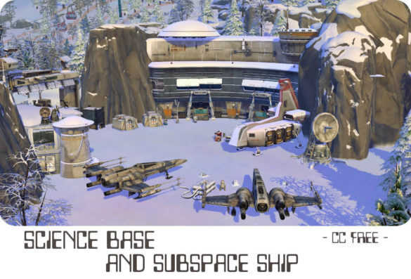 Sims 4 science base and subspace ship sfs lwaxana cc - Best Sims Mods