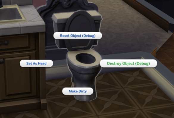 ADDS THE DEBUG CHEAT DESTROY OBJECT - Best Sims Mods