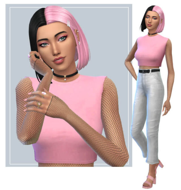 The Sims 4 s4r lookbook day 3 think pink - Best Sims Mods