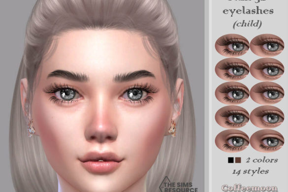 Sims 4 3D eyelashes ☆*:｡Part 3 by Miiko - Best Sims Mods