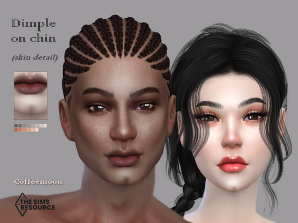 Dimple on chin Skin detail by coffeemoon from - Best Sims Mods