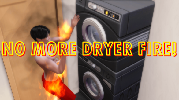 The Sims 4 No More Dryer Fire! (Laundry Day) - Best Sims Mods
