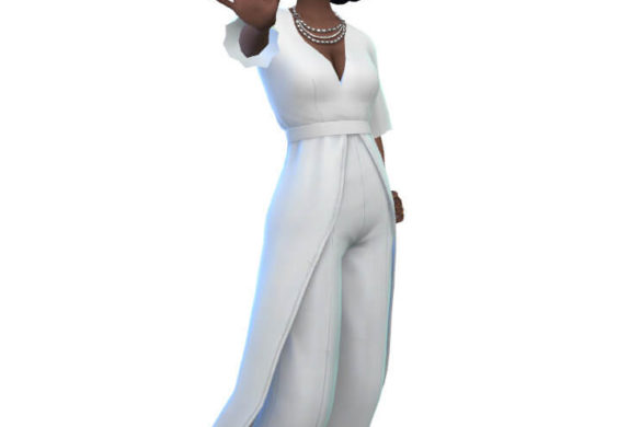 Sims 4 Natalia Slit Dress - Best Sims Mods