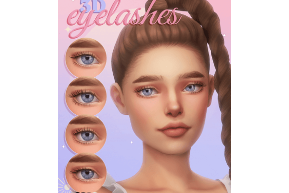The Sims 4 3D MINK LASHES L1 by BADDDIESIMS - Best Sims Mods