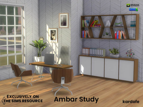 The Sims 4 Ambar Study by kardofe - Best Sims Mods