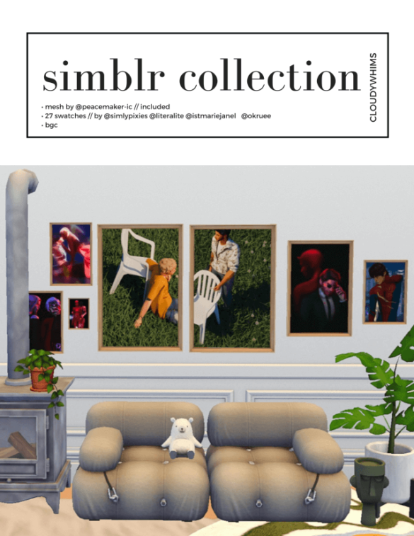 The Sims 4 simblr collection picture frames part two - Best Sims Mods