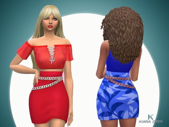 The Sims 4 Chain Skirt at My Stuff Origin - Best Sims Mods