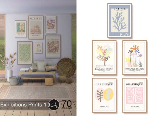 The Sims 4 Exhibitions Prints 1 at Ktasims - Best Sims Mods
