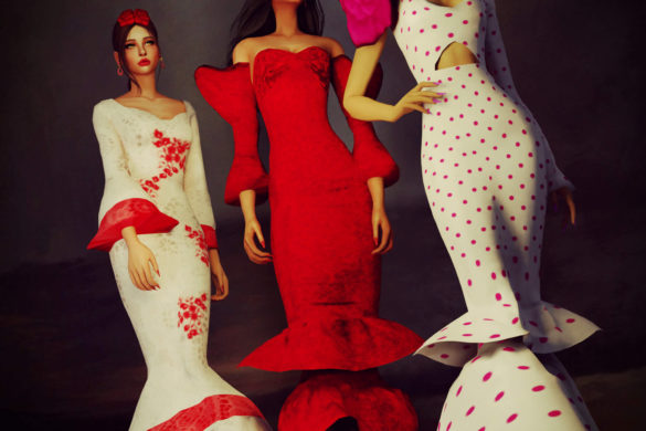 Sims 4 Natalia Slit Dress - Best Sims Mods