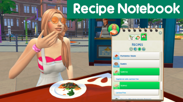 Recipe Notebook - Best Sims Mods