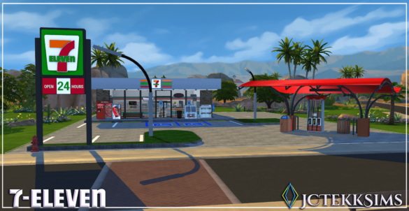 7-Eleven lot propane set - Best Sims Mods