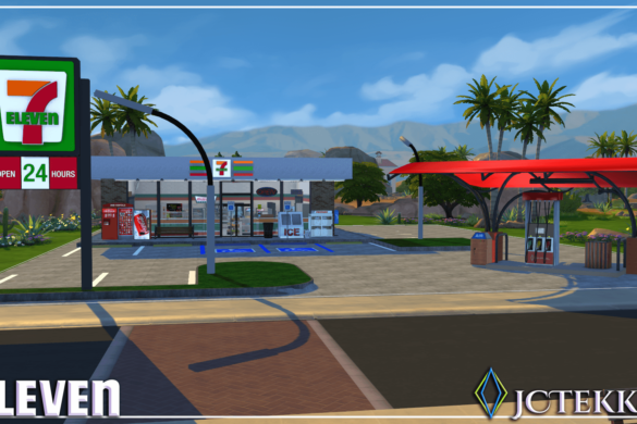 Sims 4 7-Eleven Gas Station - Best Sims Mods