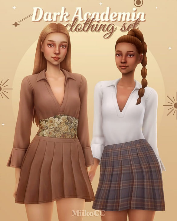 miiko shirt with corset - Best Sims Mods